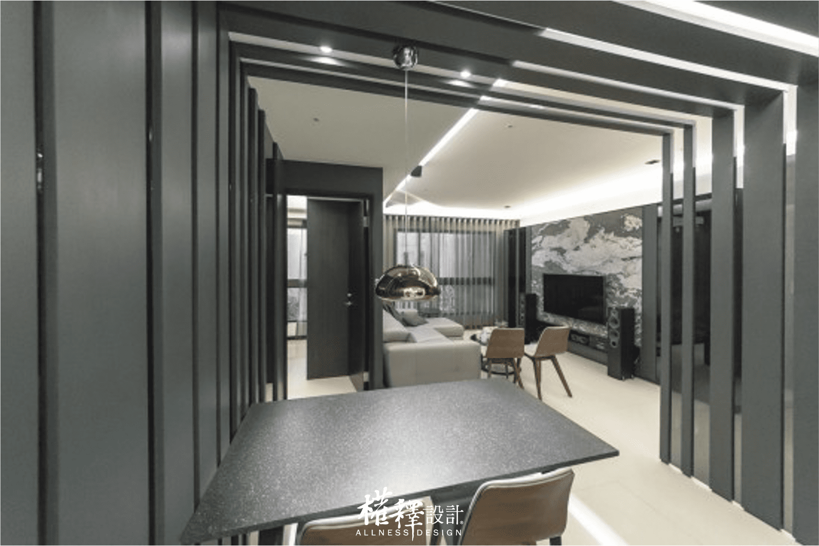 三輝謙匯 地點：新北市板橋區 | 坪數：22 坪 - 經典人文 - 作品賞析 | 權釋設計ALLNESS DESIGN｜住宅美學 · 豪宅設計 · 商空設計